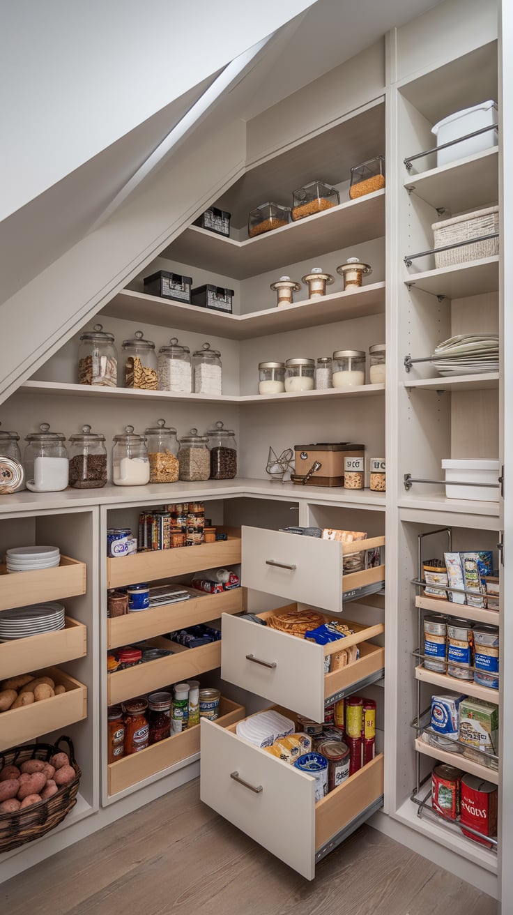 65 Innovative Furniture Ideas For Pantry Organization And Style