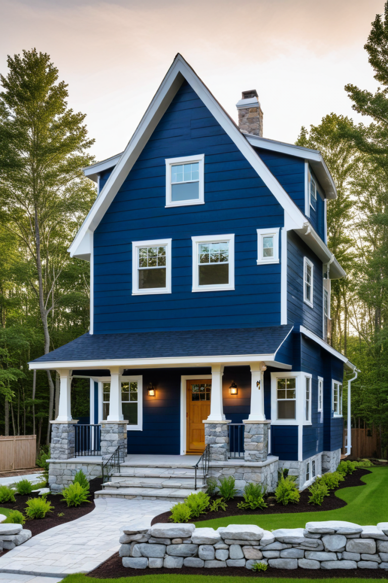 64 Blue Exterior House Ideas: Modern, Unique, and Stylish Home Designs
