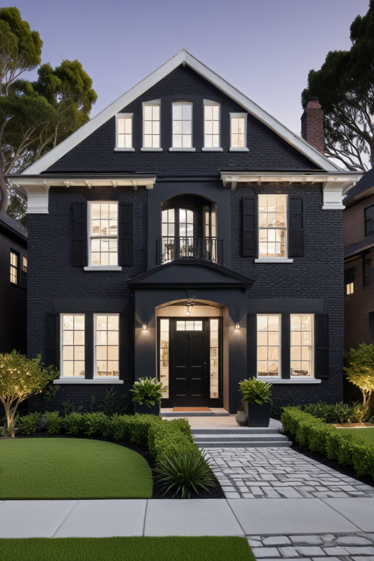 64 Dark Exterior House Ideas for a Bold and Modern Home Design