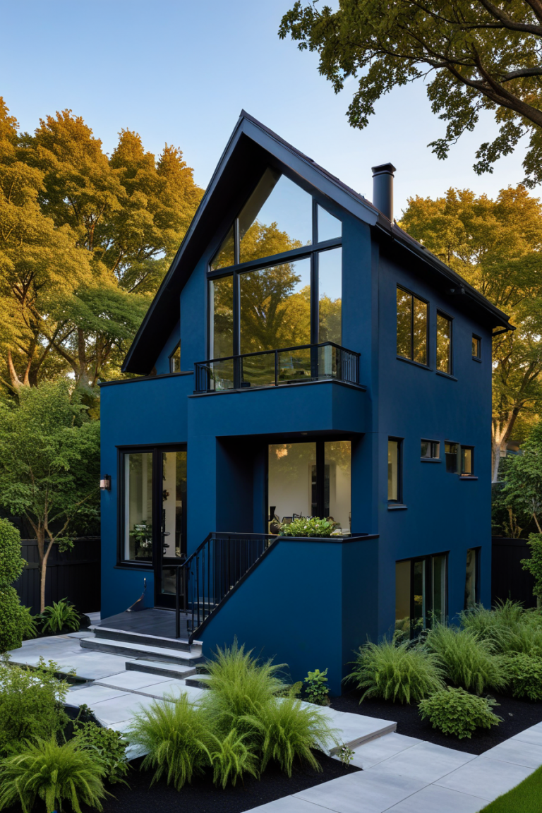 64 Blue Exterior House Ideas: Modern, Unique, and Stylish Home Designs