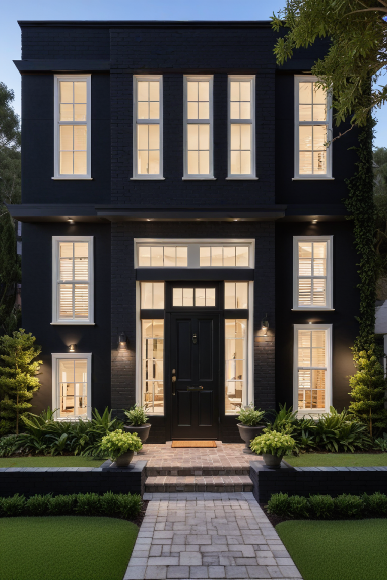64 Dark Exterior House Ideas for a Bold and Modern Home Design