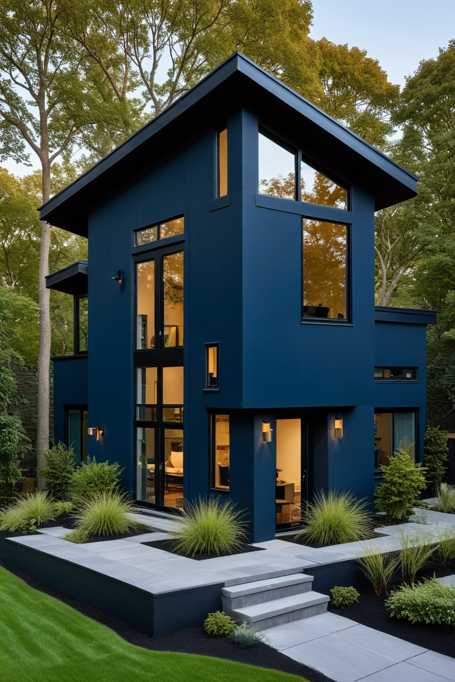 64 Blue Exterior House Ideas: Modern, Unique, and Stylish Home Designs
