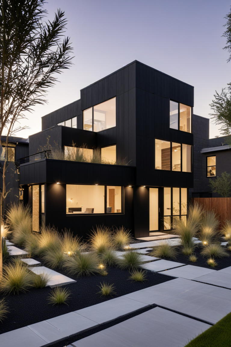 64 Dark Exterior House Ideas for a Bold and Modern Home Design