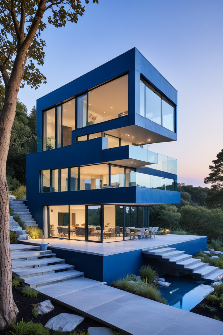64 Blue Exterior House Ideas: Modern, Unique, and Stylish Home Designs