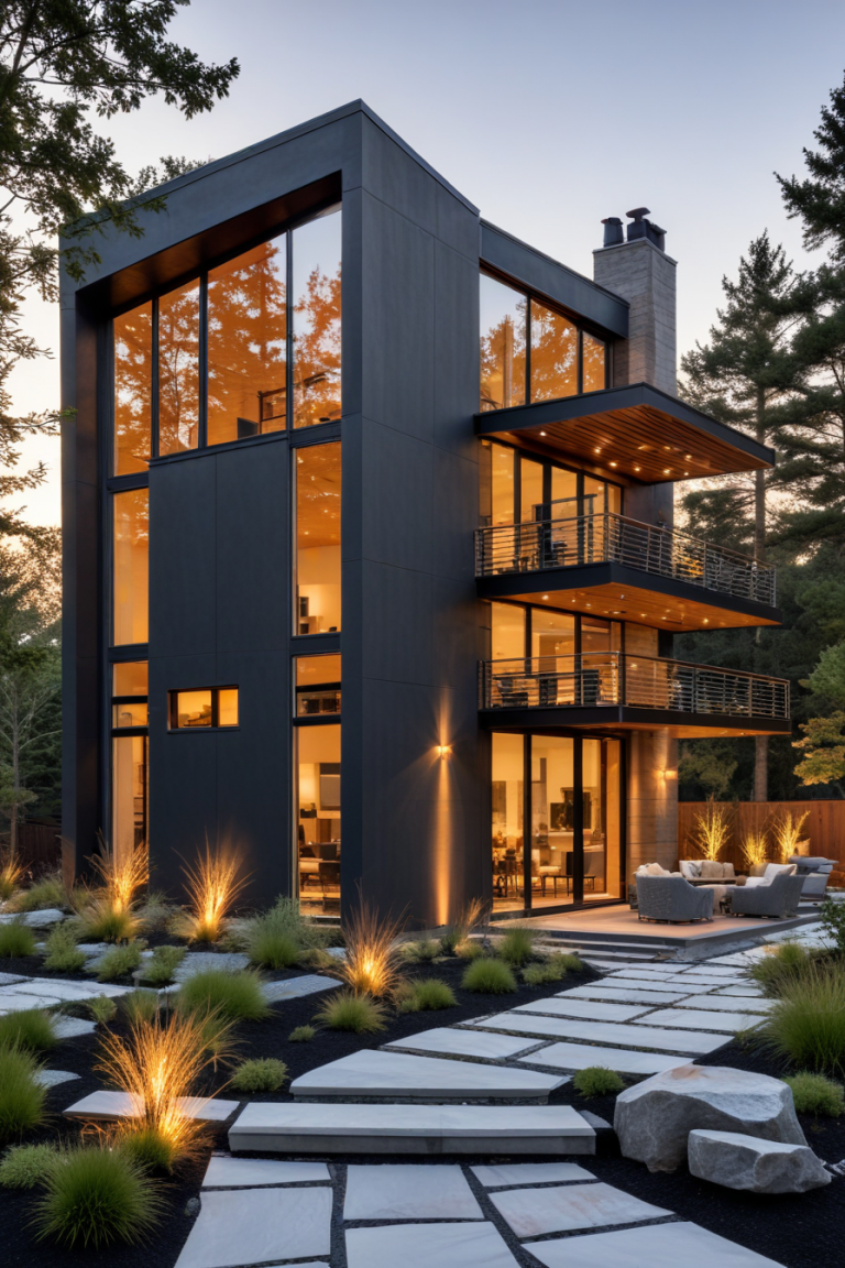 64 Dark Exterior House Ideas for a Bold and Modern Home Design