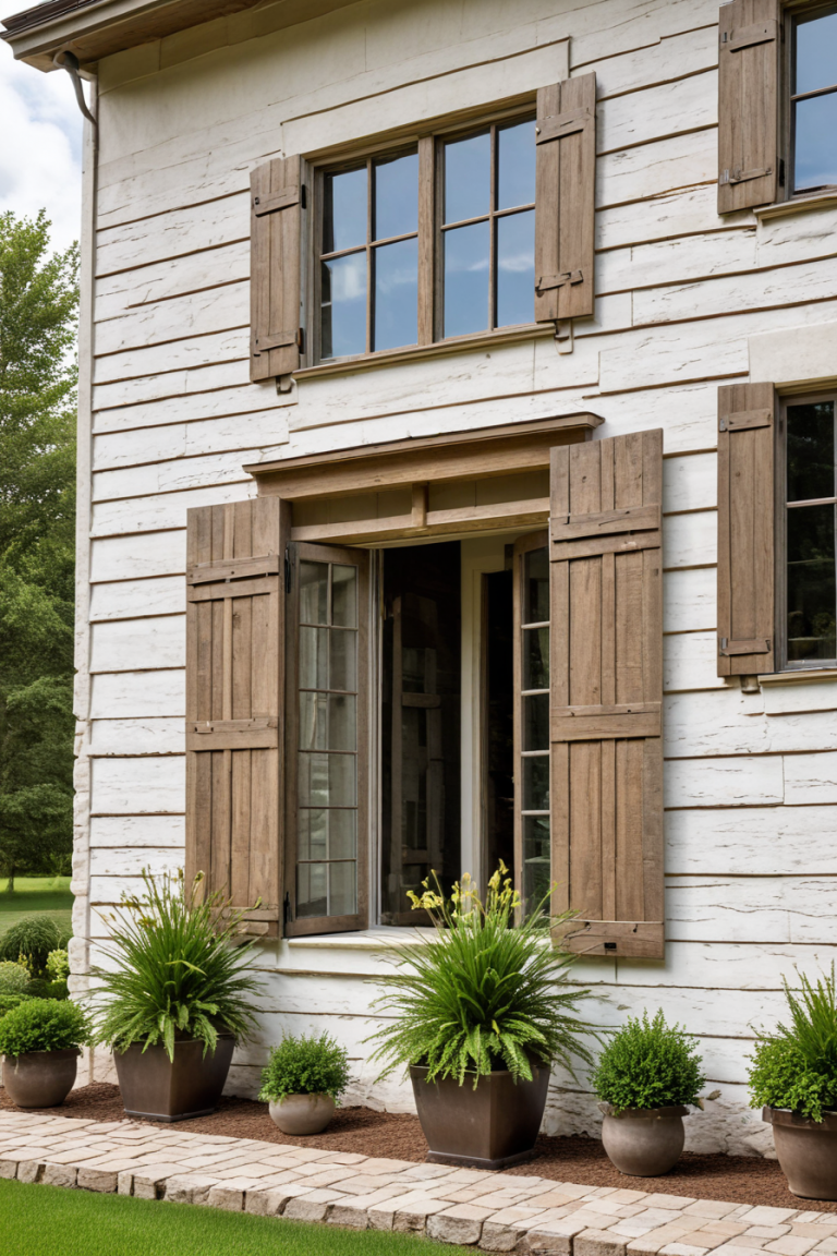 64 Exterior Shutter Ideas to Enhance Your Home’s Style and Curb Appeal