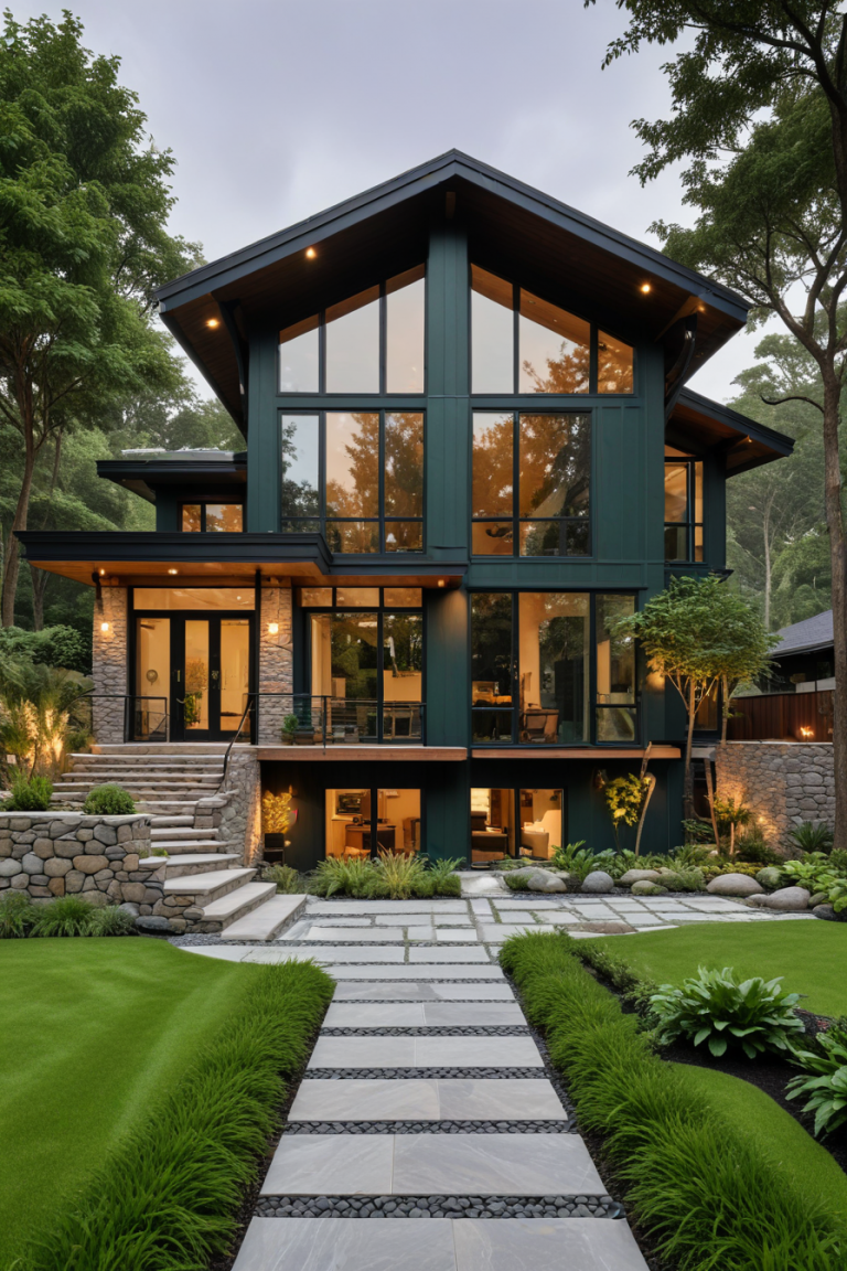 64 Dark Exterior House Ideas for a Bold and Modern Home Design
