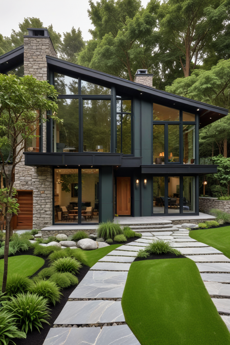 64 Dark Exterior House Ideas for a Bold and Modern Home Design