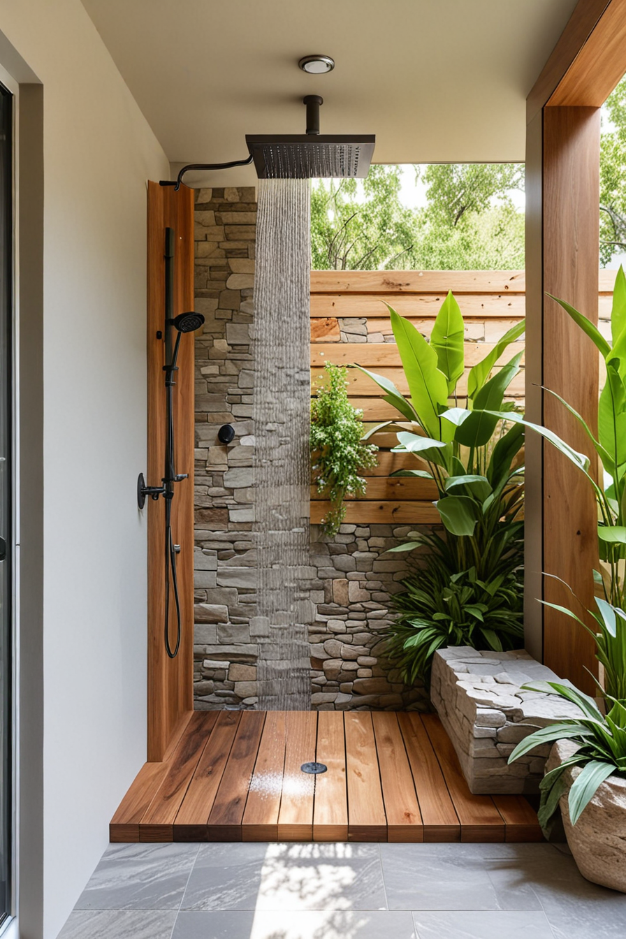 62 Summer Outdoor Shower Ideas: Transform Your Backyard Into A ...