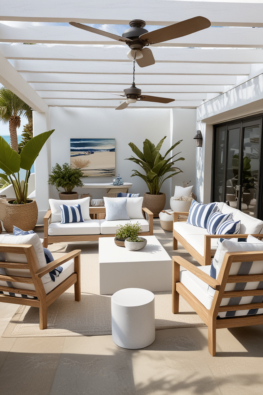 69 Patio In Coastal Style 2025: Modern Nautical Trends For Luxurious ...