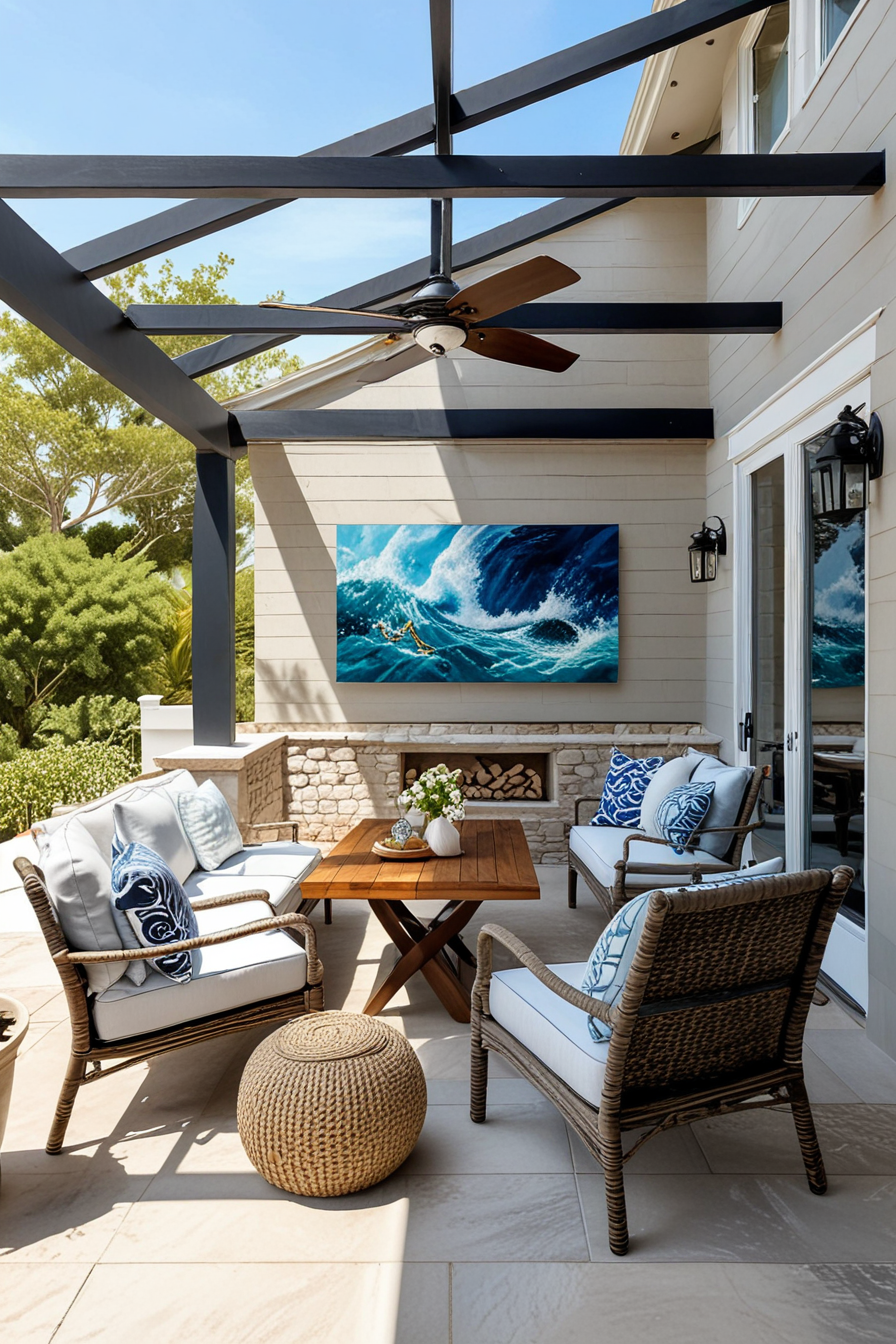 69 Patio In Coastal Style 2025: Modern Nautical Trends For Luxurious ...