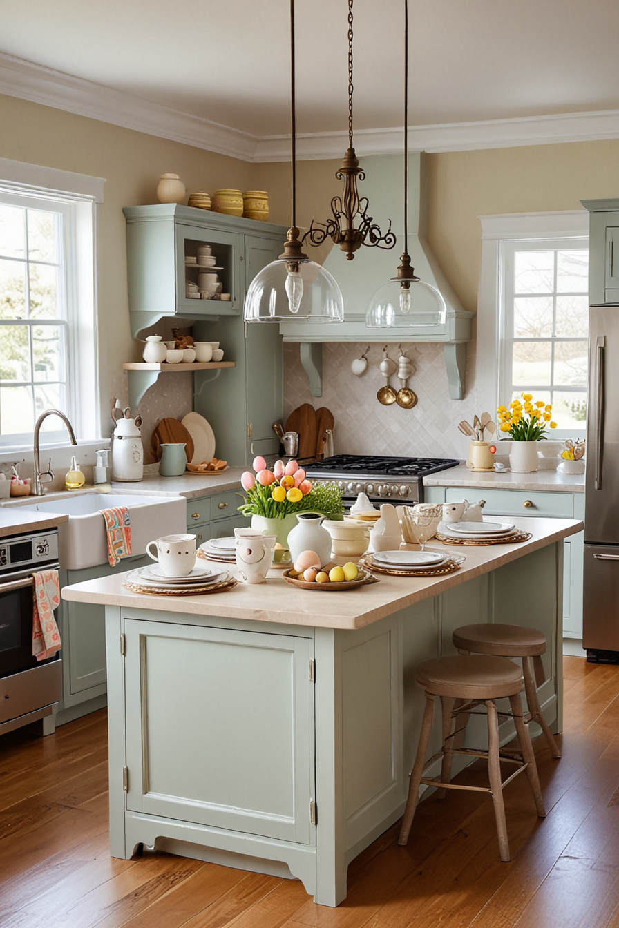65 Easter Kitchen Island Decor 2025: Modern, Unique, And Exquisite ...