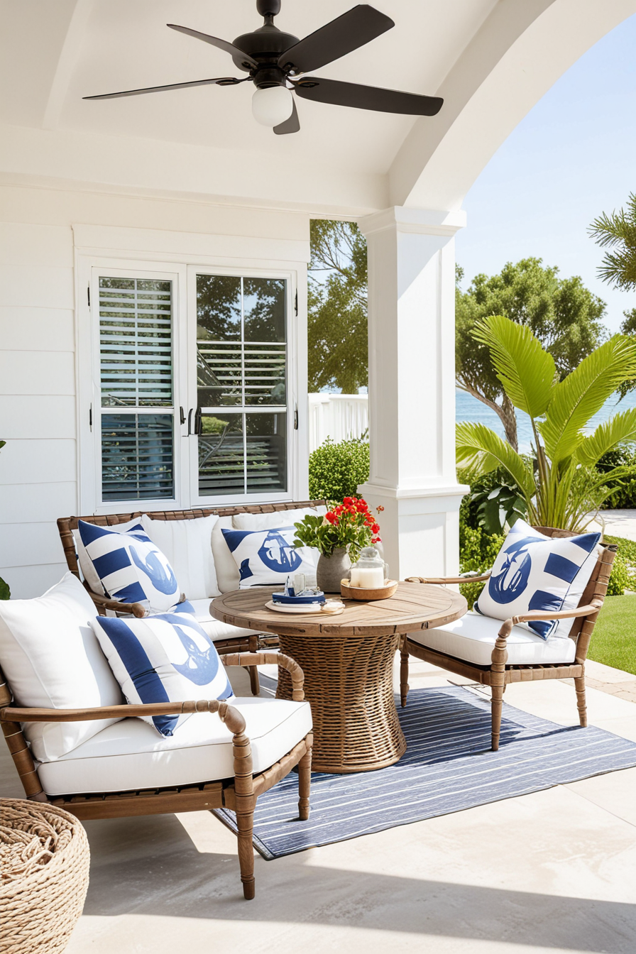 69 Patio In Coastal Style 2025: Modern Nautical Trends For Luxurious ...