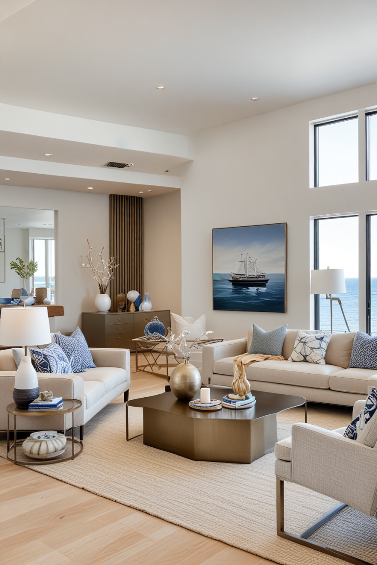 67 Living Rooms In Coastal Style 2025: Modern Nautical Trends For ...