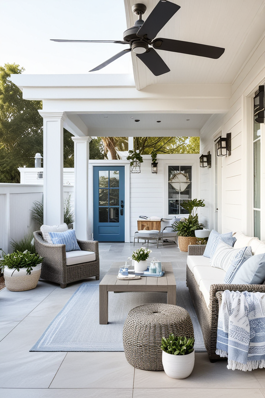 69 Patio In Coastal Style 2025: Modern Nautical Trends For Luxurious ...