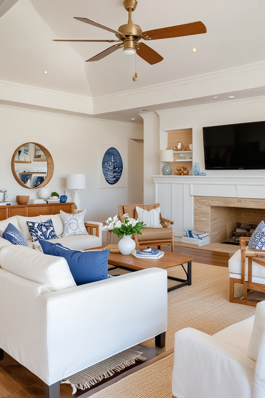 67 Living Rooms In Coastal Style 2025: Modern Nautical Trends For ...