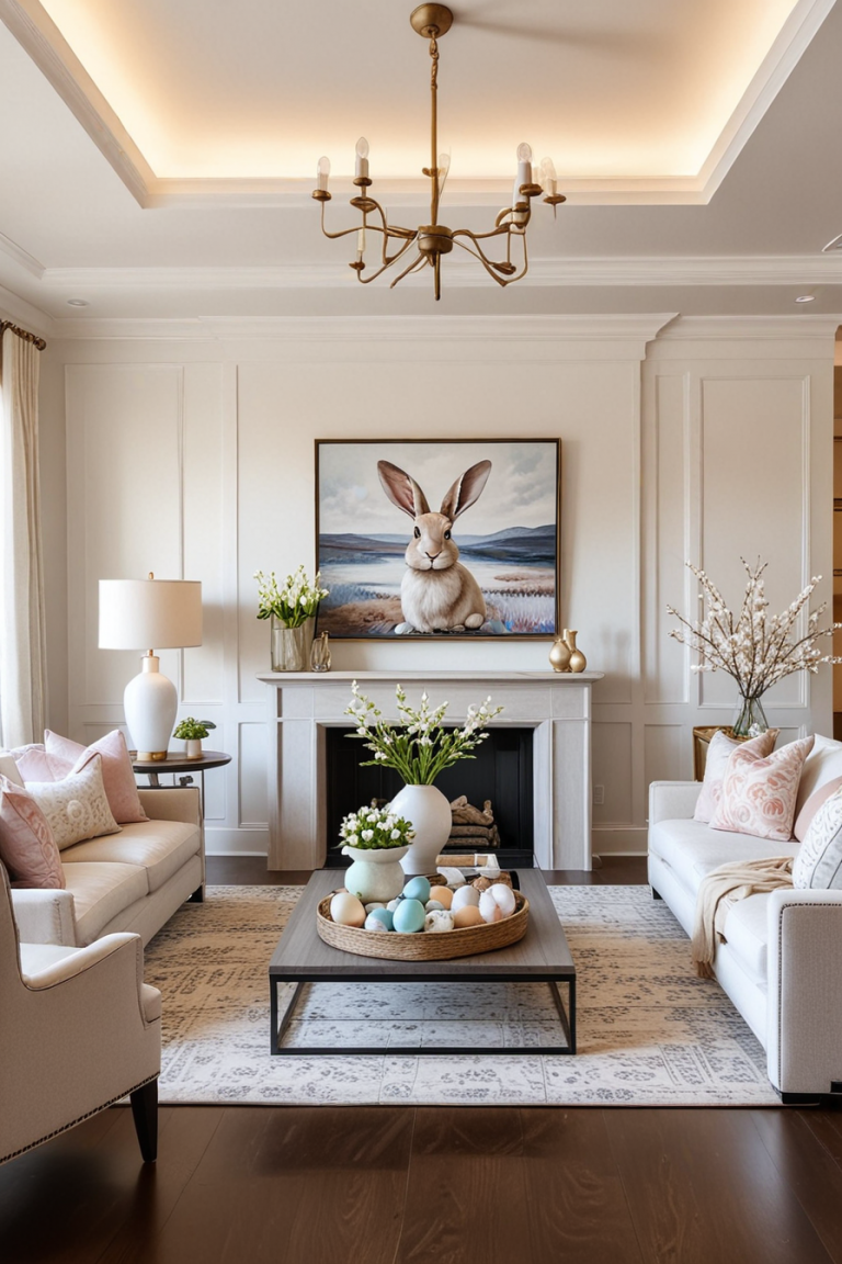 69 Easter Living Room Decor Trends For 2025: Modern, Unique And ...
