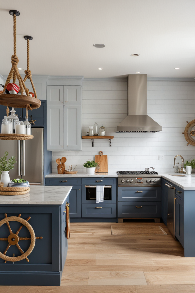 64 Coastal Kitchen Decorations That Transform Your Nautical Home