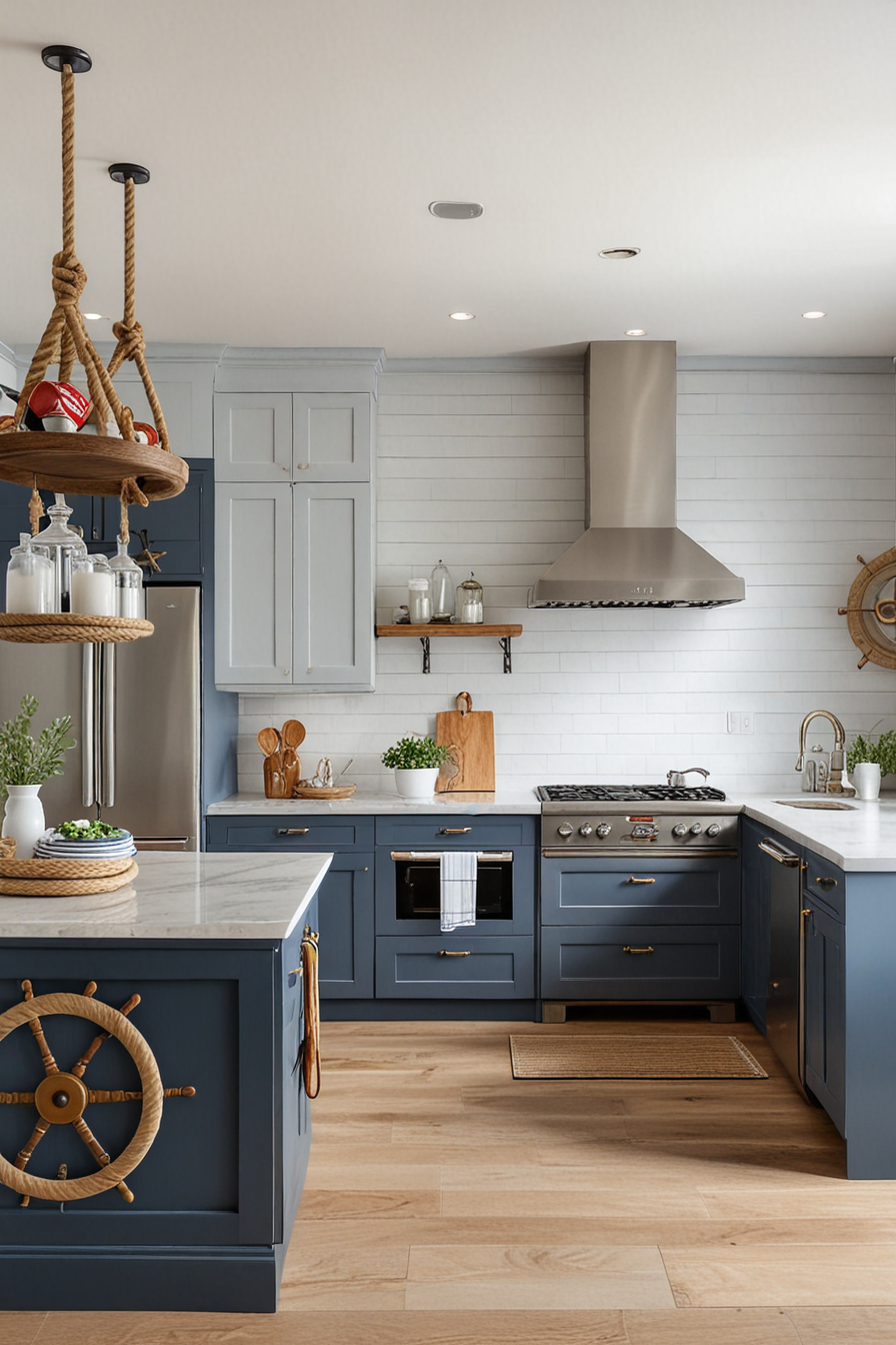 64 Coastal Kitchen Decorations That Transform Your Nautical Home