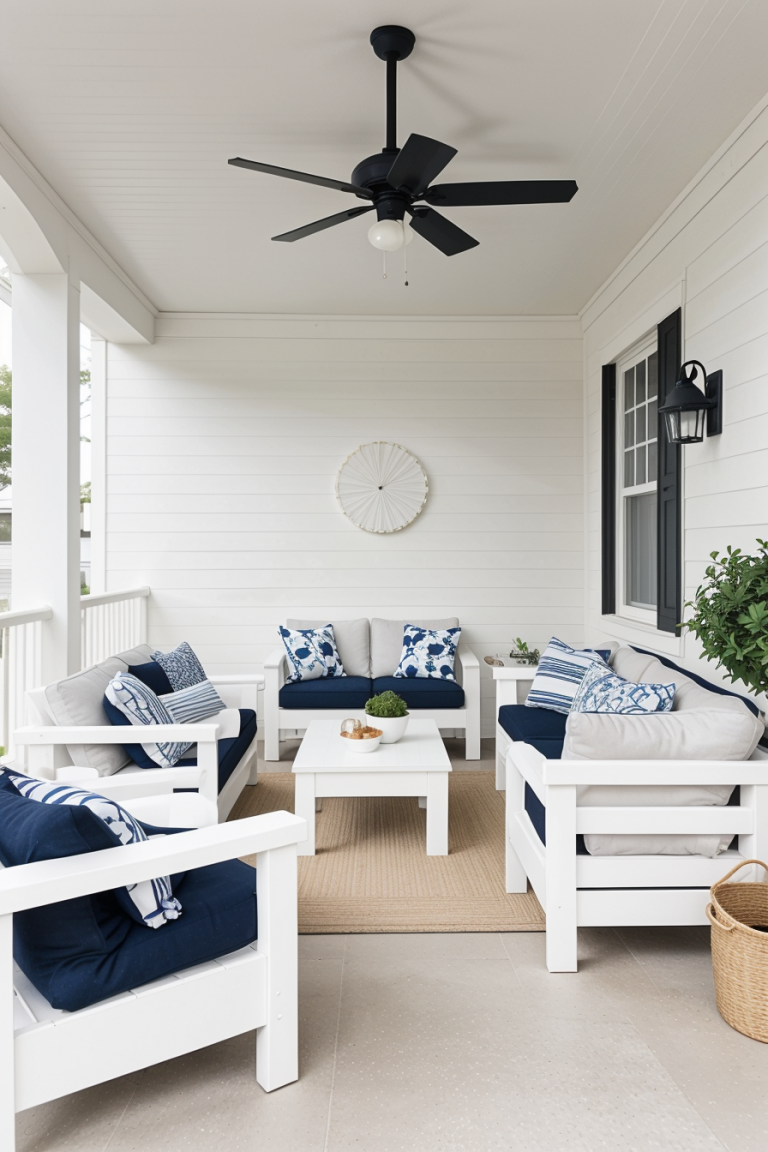 66 Coastal Porch Decorations For A Stylish Nautical Outdoor Space