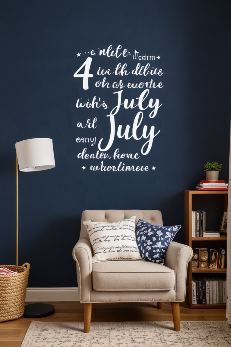 63 Eye-Catching 4th of July Accent Wall Ideas to Transform Your Space