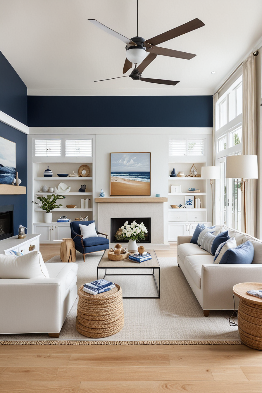 64 Coastal Living Room Decorations: Transform Your Home With Nautical ...