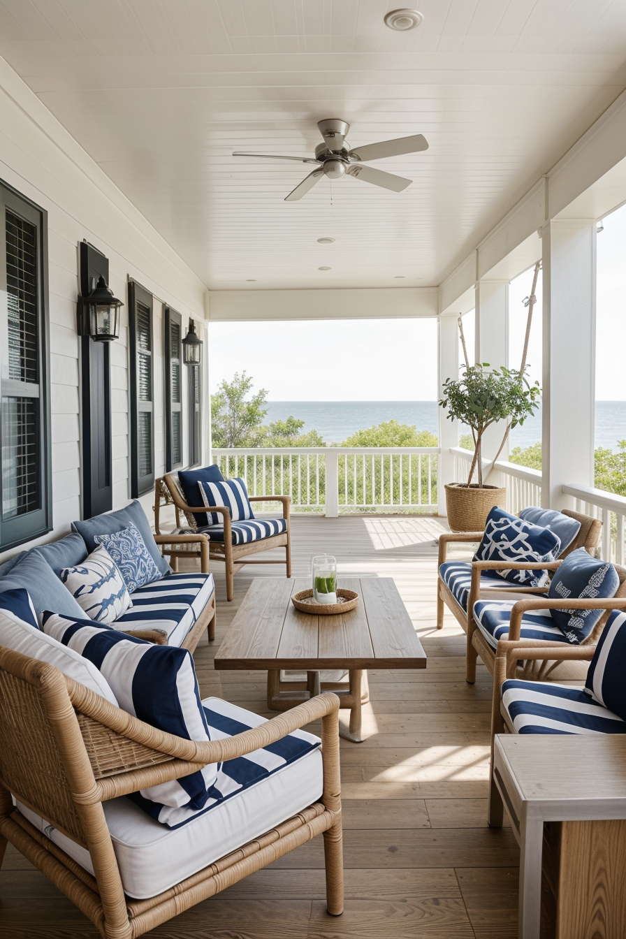 66 Coastal Porch Decorations For A Stylish Nautical Outdoor Space