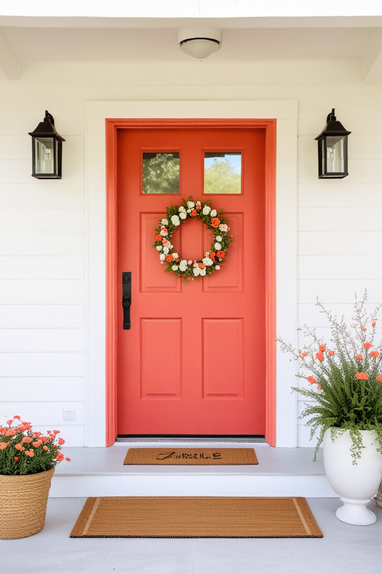56 Summer Front Door Decor Ideas to Brighten Up Your Home’s Entrance
