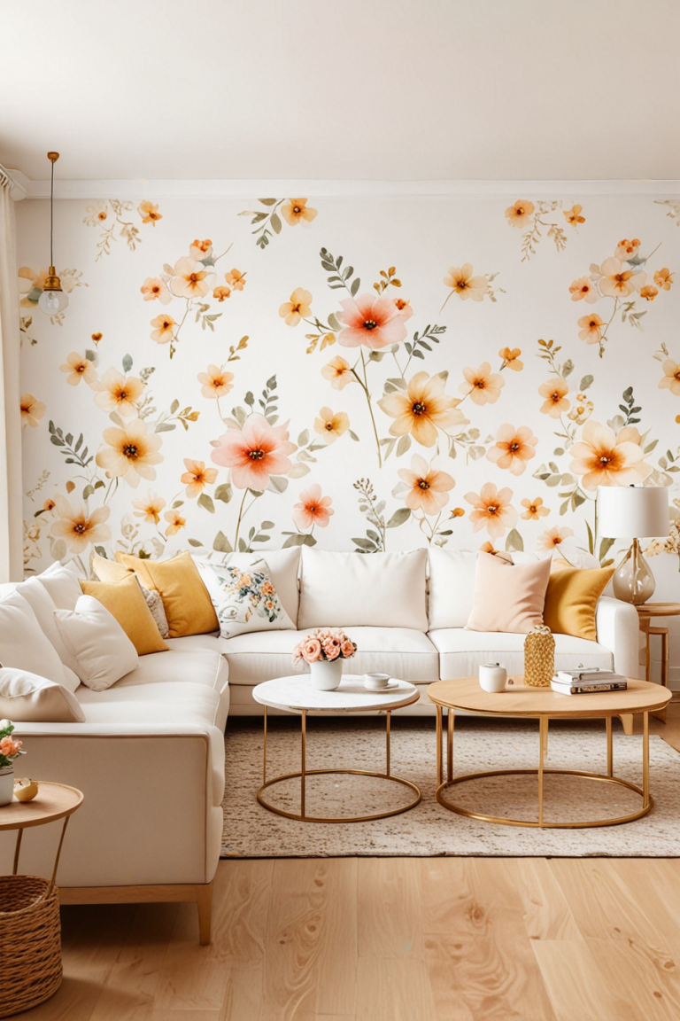 65 Summer Living Room Wallpaper Ideas for a Fresh and Breezy Makeover