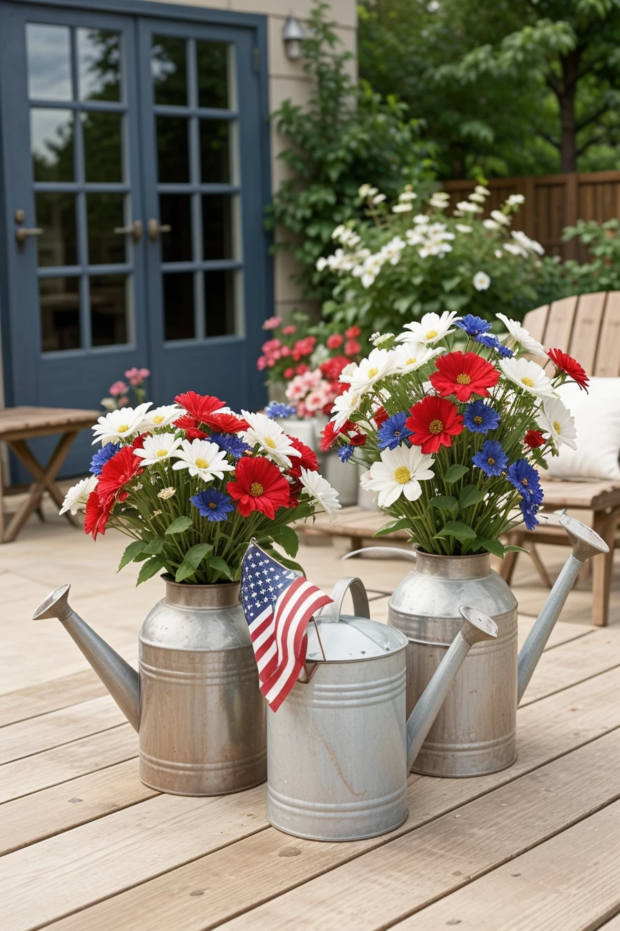 59 Rustic Outdoor Patio Ideas Decorated for the 4th of July