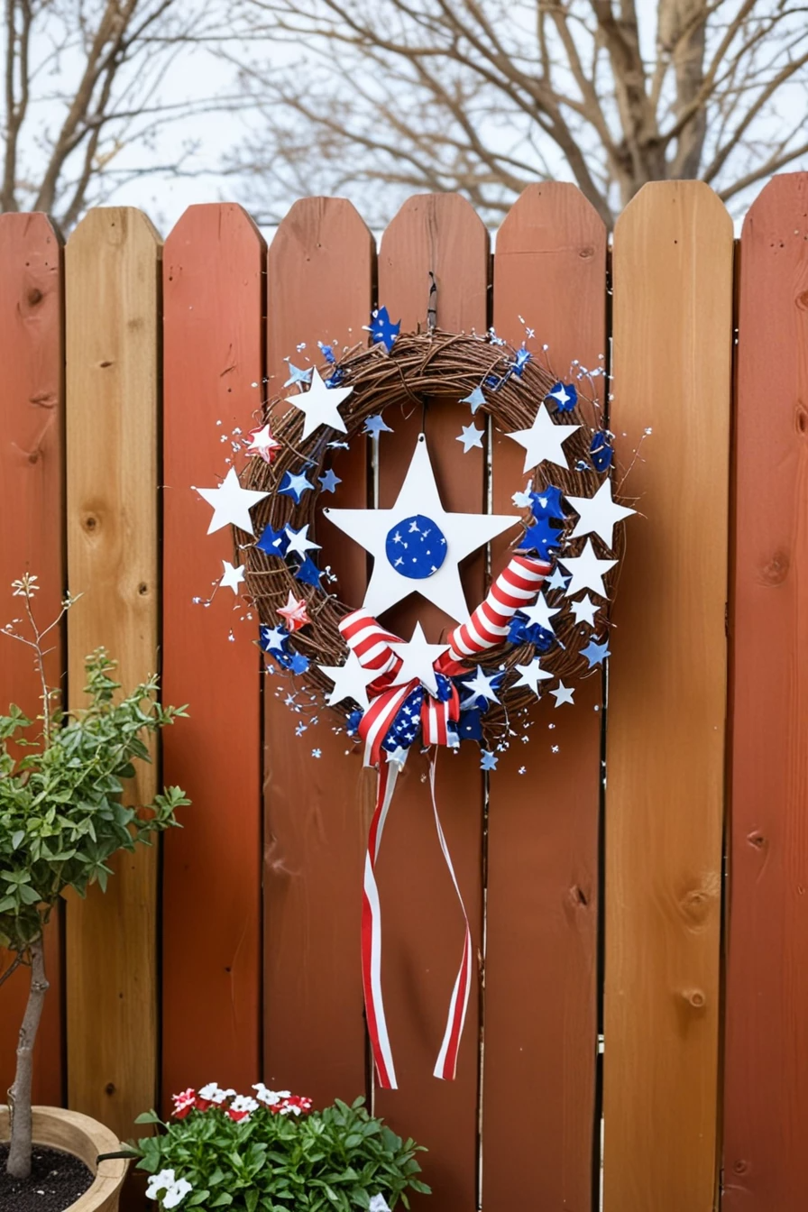 59 Rustic Outdoor Patio Ideas Decorated for the 4th of July