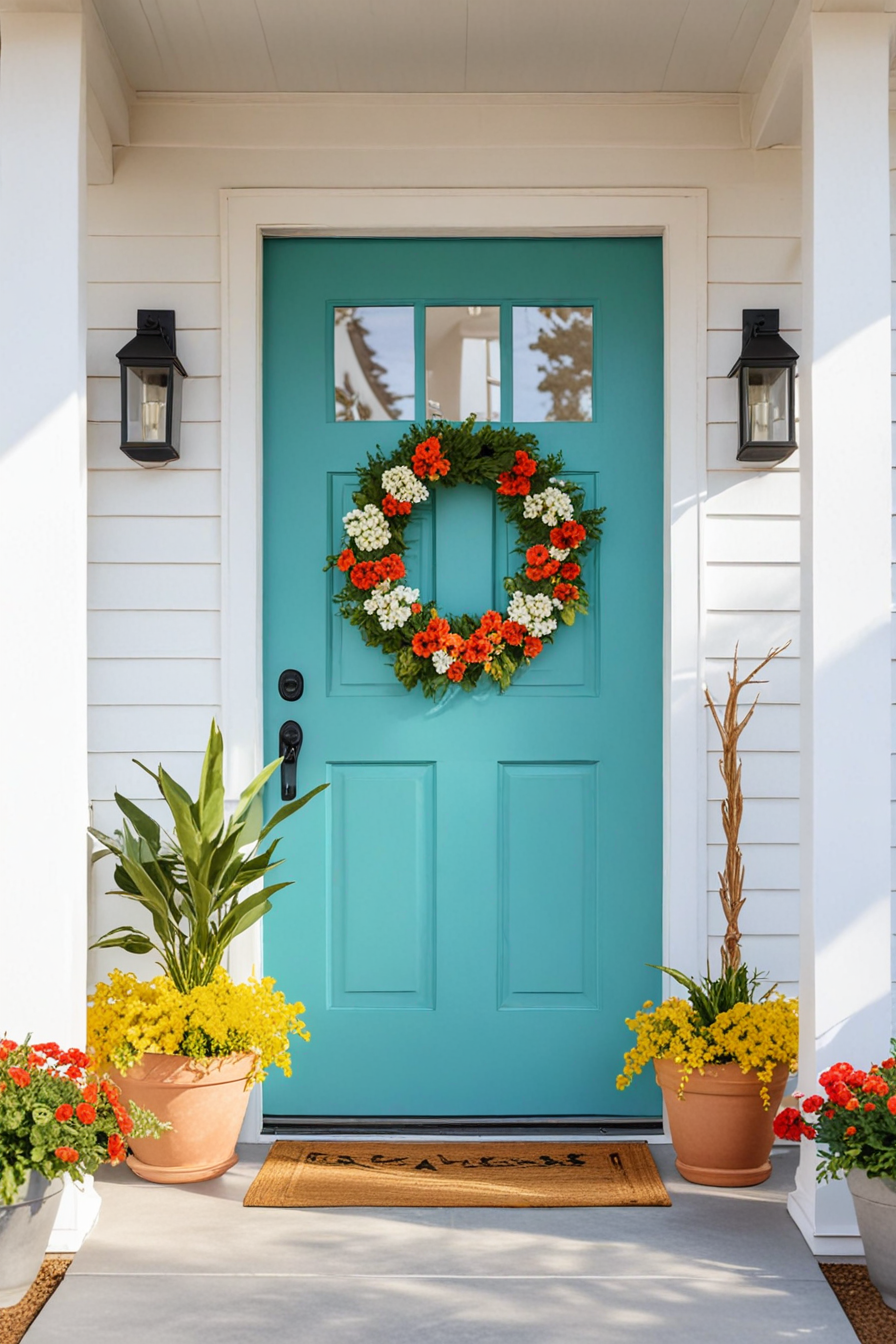 56 Summer Front Door Decor Ideas to Brighten Up Your Home’s Entrance