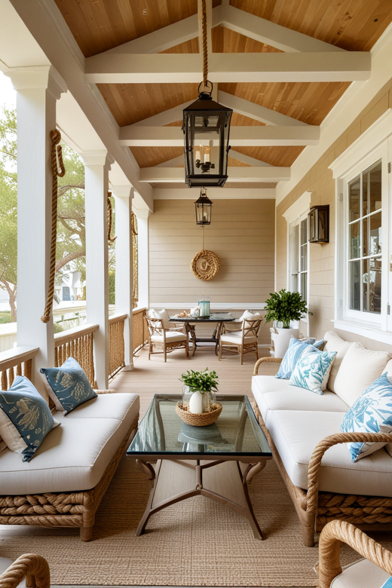66 Coastal Porch Decorations For A Stylish Nautical Outdoor Space