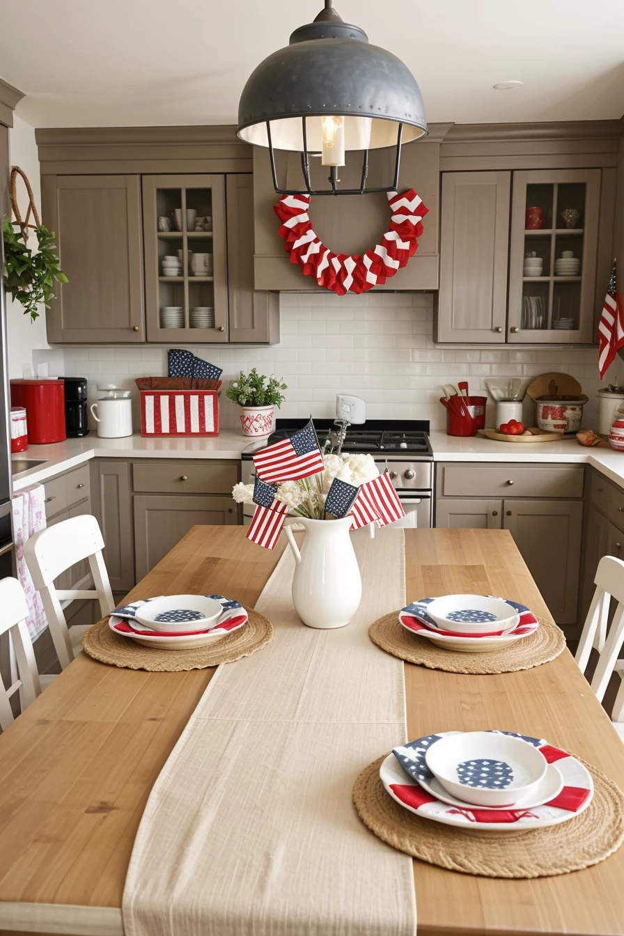 66 Stylish 4th of July Kitchen Decor Ideas to Celebrate in Patriotic Style