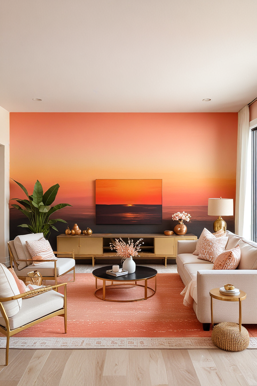 65 Summer Living Room Wallpaper Ideas for a Fresh and Breezy Makeover