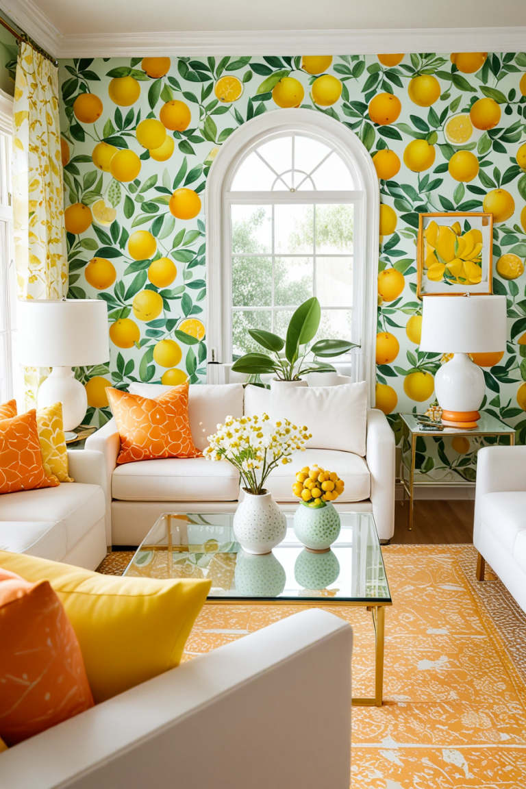 65 Summer Living Room Wallpaper Ideas for a Fresh and Breezy Makeover