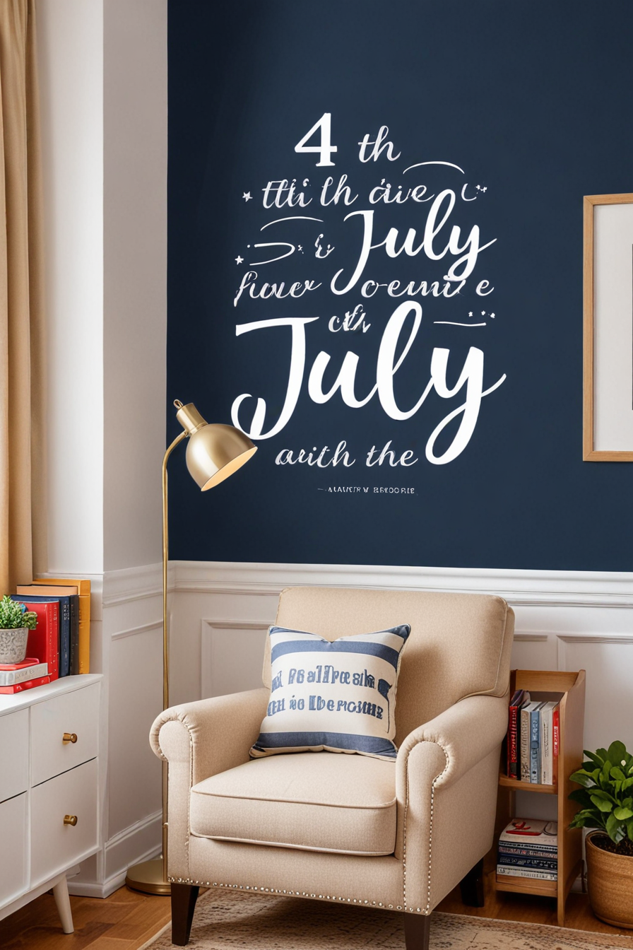 63 Eye-Catching 4th of July Accent Wall Ideas to Transform Your Space