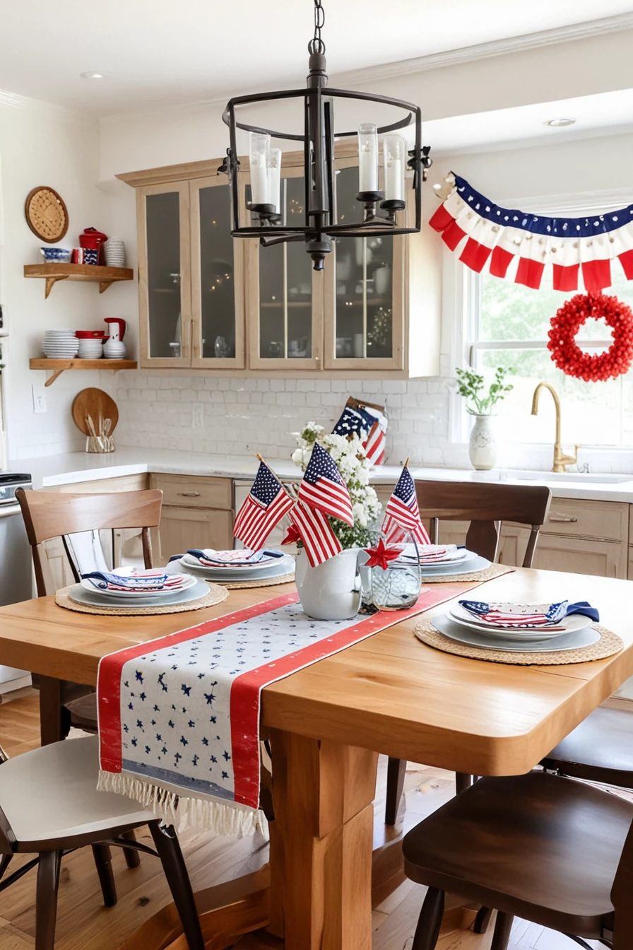 66 Stylish 4th of July Kitchen Decor Ideas to Celebrate in Patriotic Style