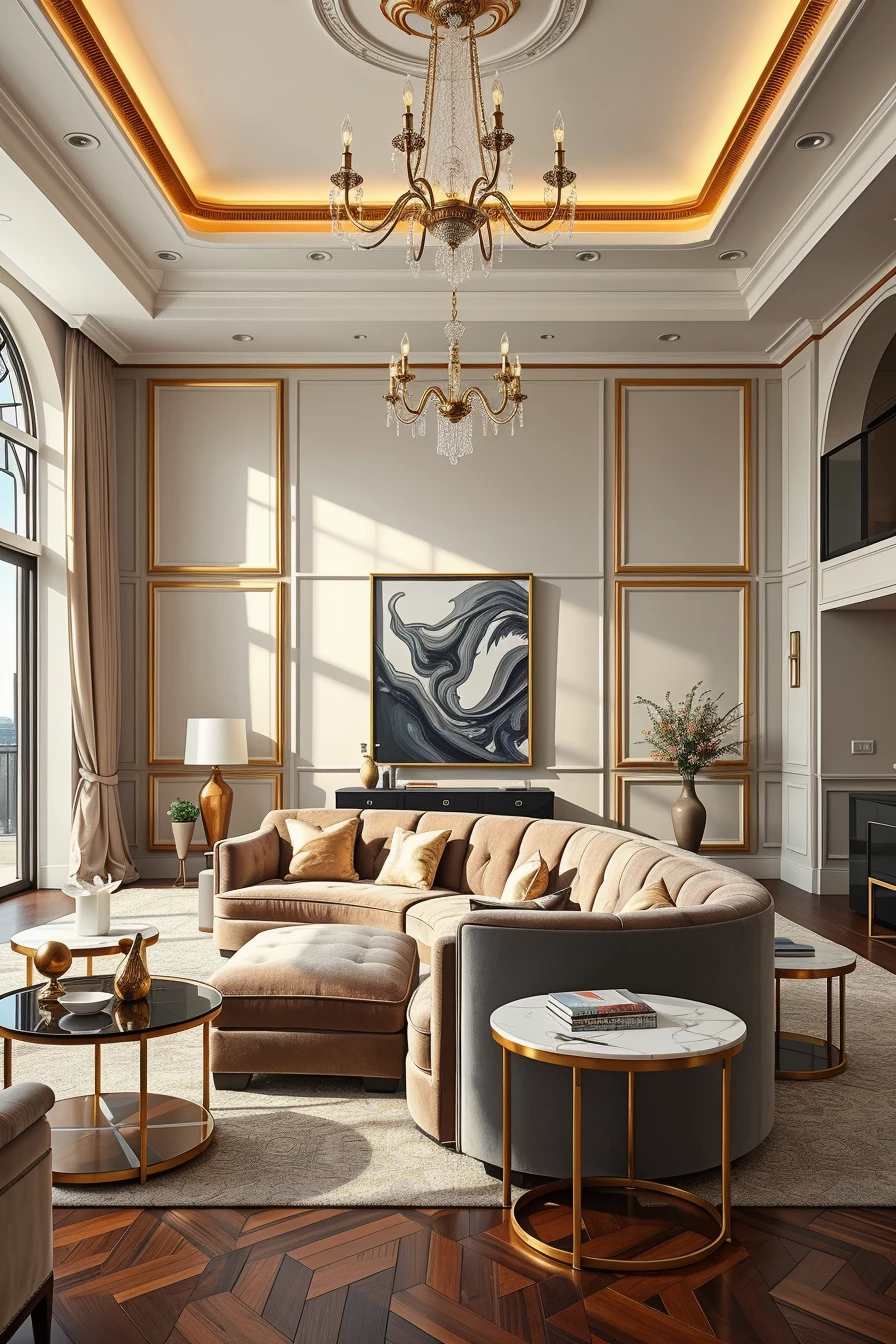 59 Living Room Ideas With Curved Furniture For A Stylish And Modern Space