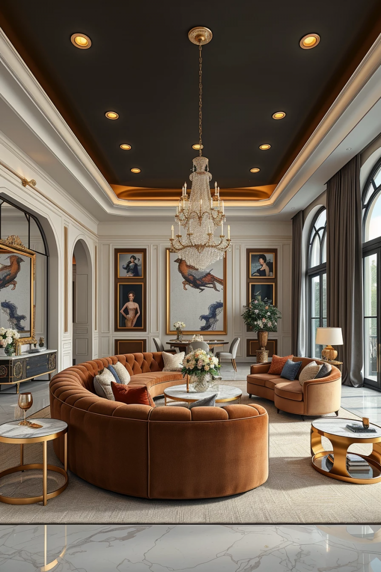 59 Living Room Ideas With Curved Furniture For A Stylish And Modern Space