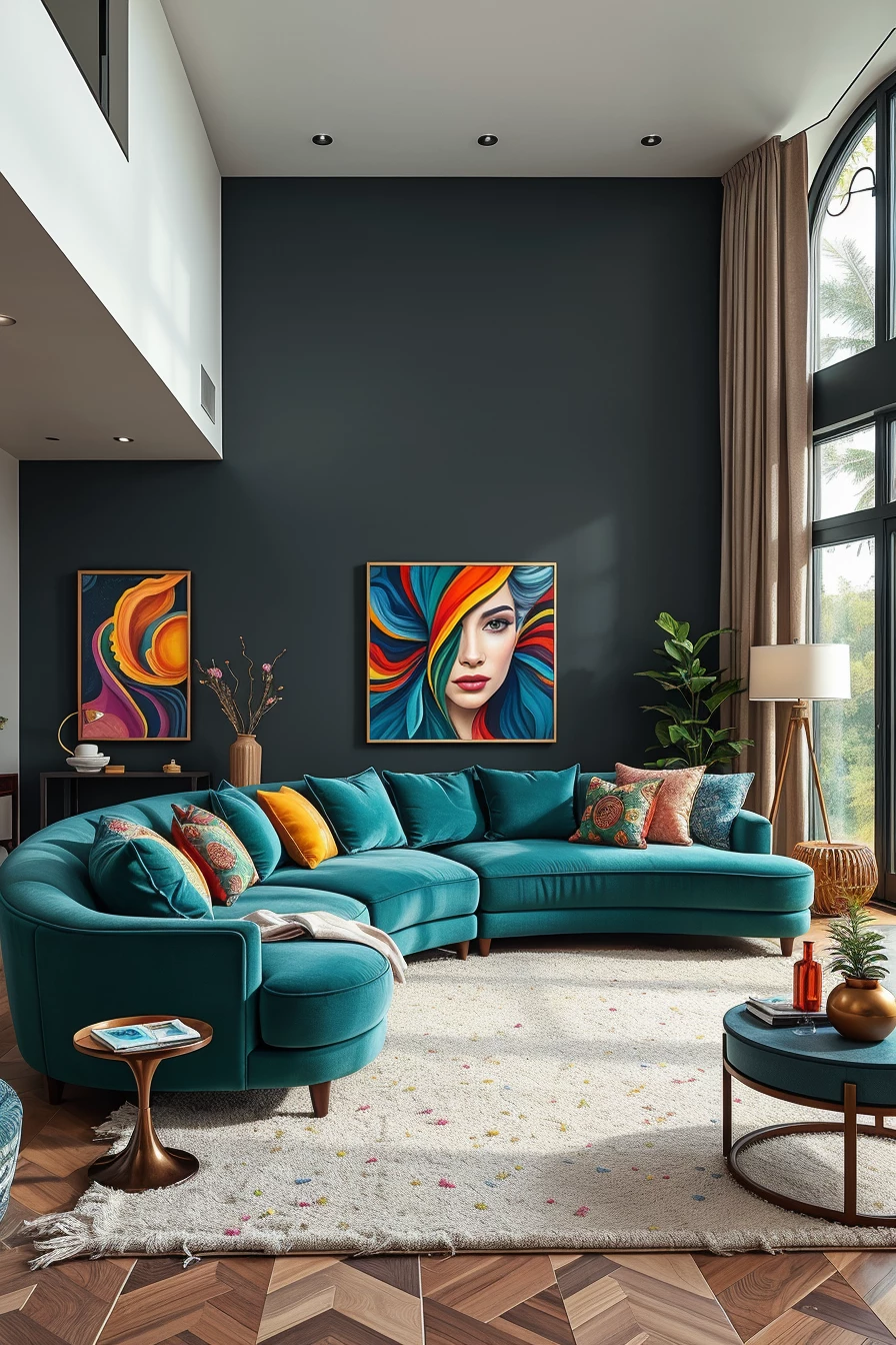 59 Living Room Ideas With Curved Furniture For A Stylish And Modern Space