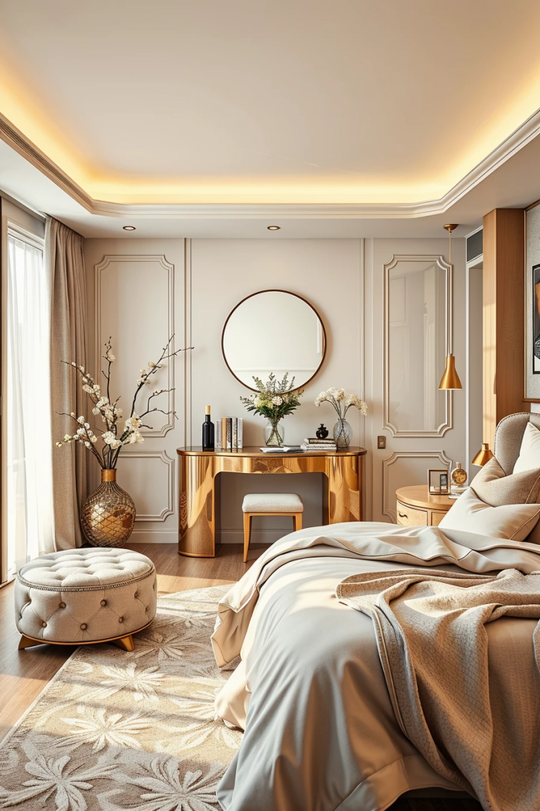 58 Bedroom Ideas with Curved Furniture for a Soft and Stylish Look