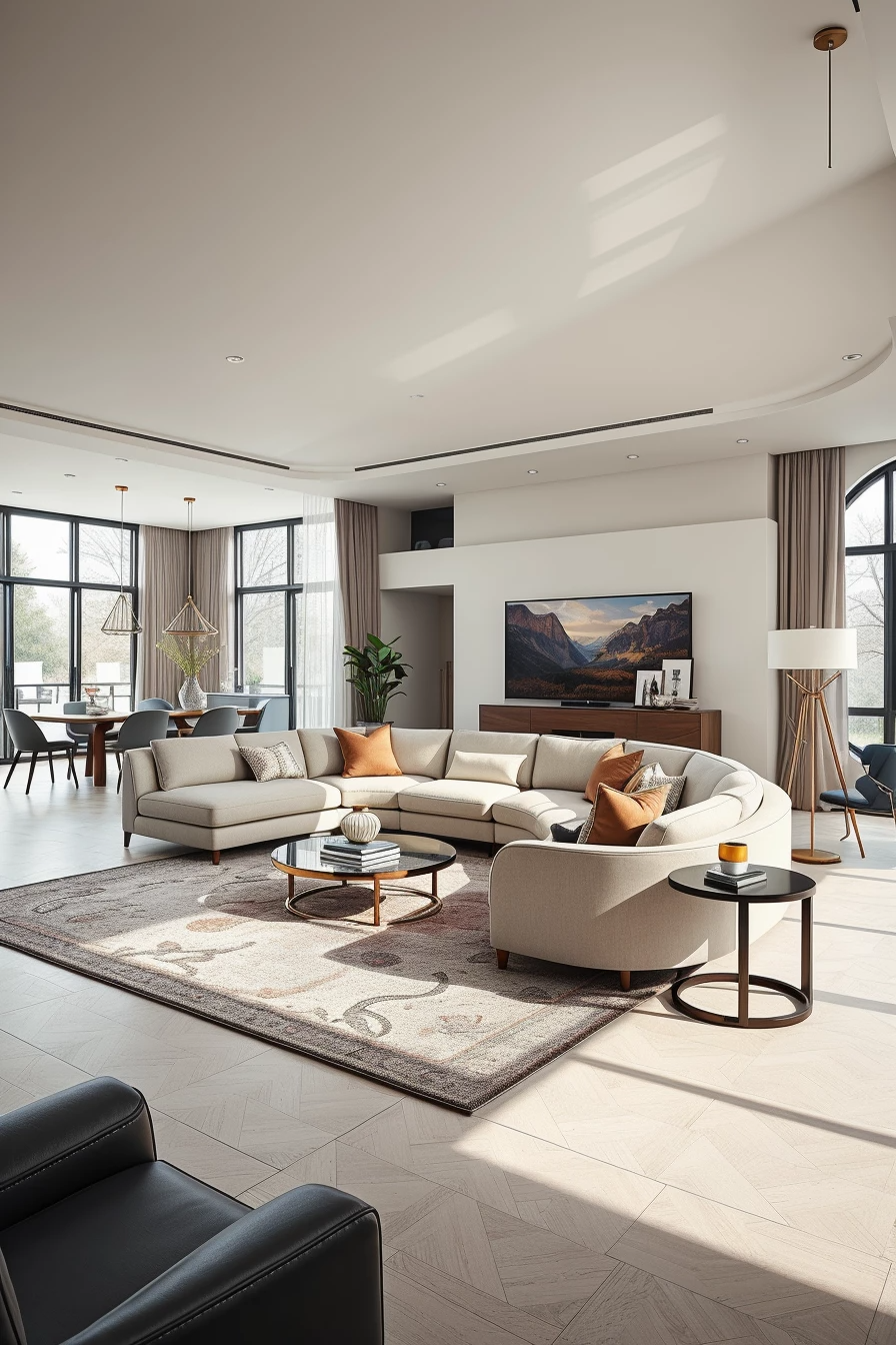59 Living Room Ideas With Curved Furniture For A Stylish And Modern Space