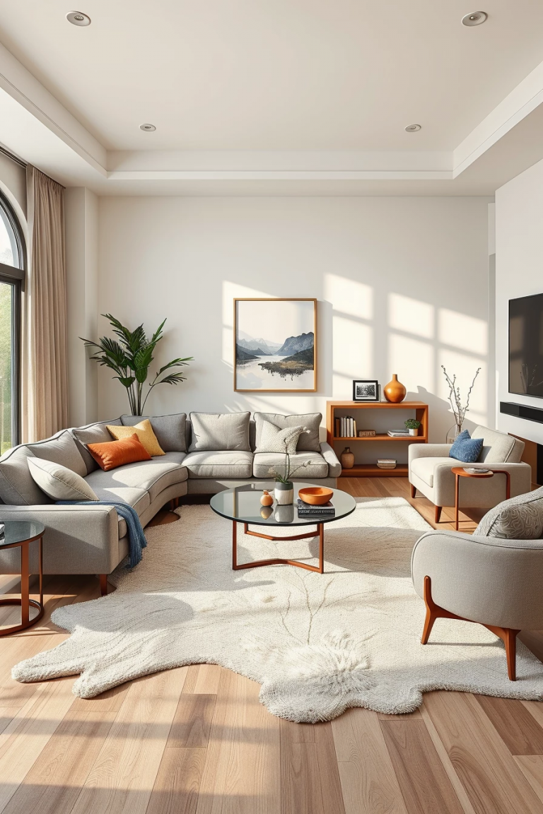 59 Living Room Ideas With Curved Furniture For A Stylish And Modern Space