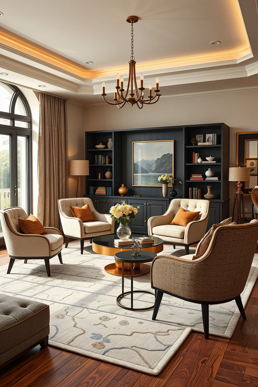 59 Living Room Ideas With Curved Furniture For A Stylish And Modern Space