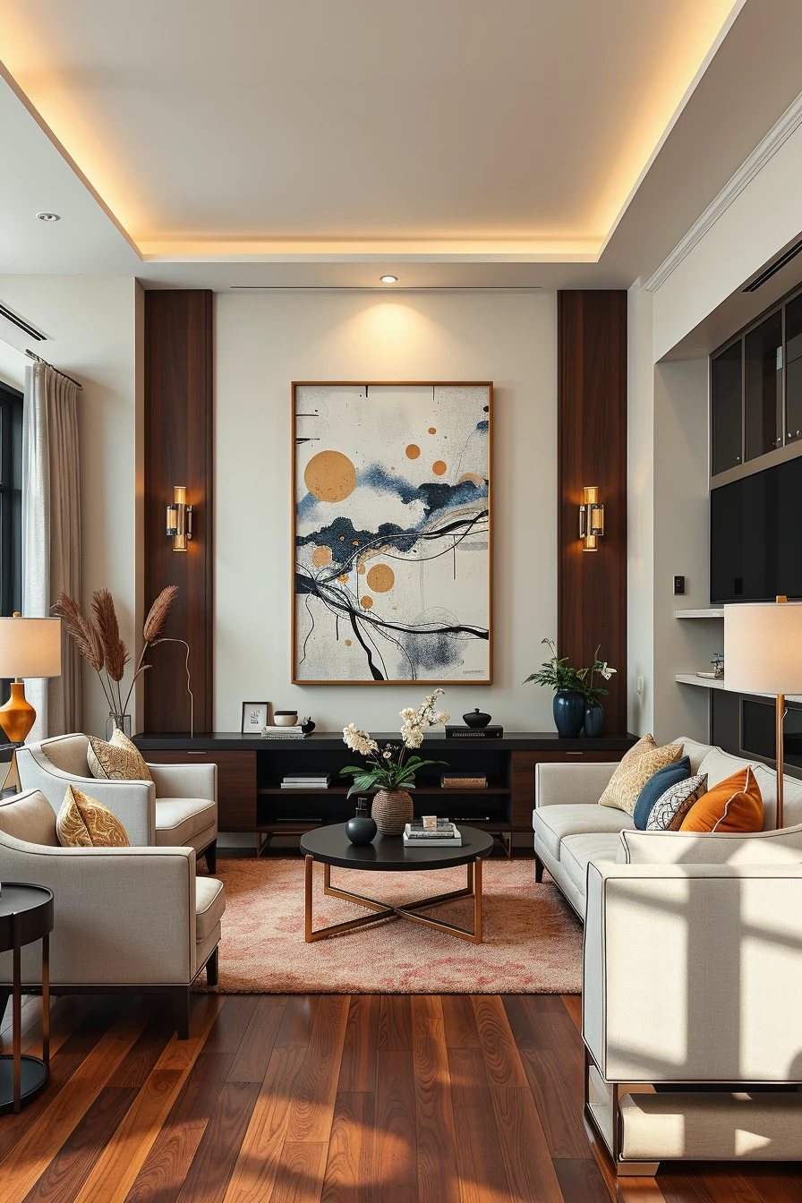 61 Artistic Living Room Wall Decor Ideas to Elevate Your Space